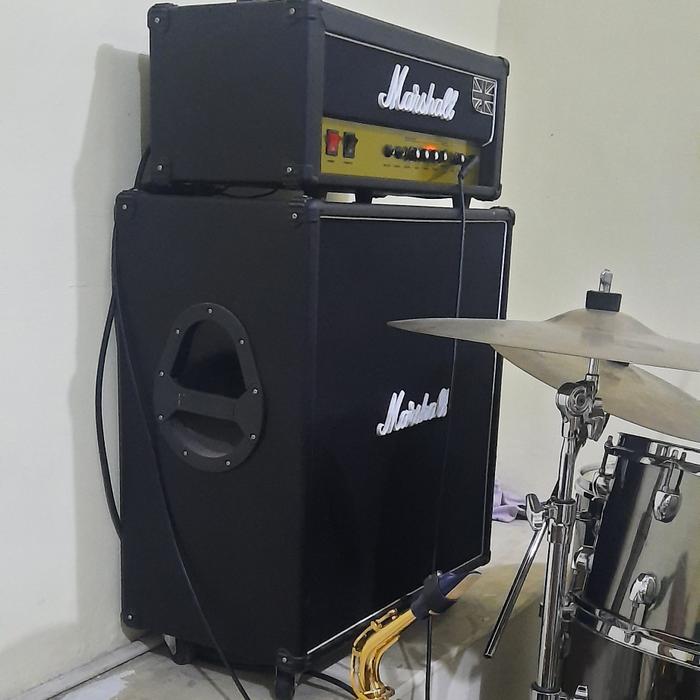 Jual ampli bass power head unit marshall custom cube speaker aktif ...