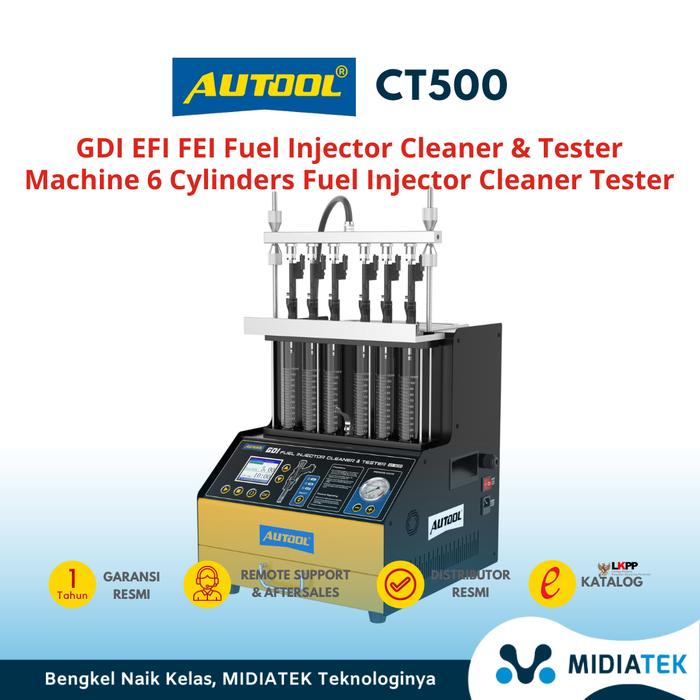 Jual AUTOOL CT500 GDI EFI FEI Fuel Injector Cleaner & Tester Machine ...