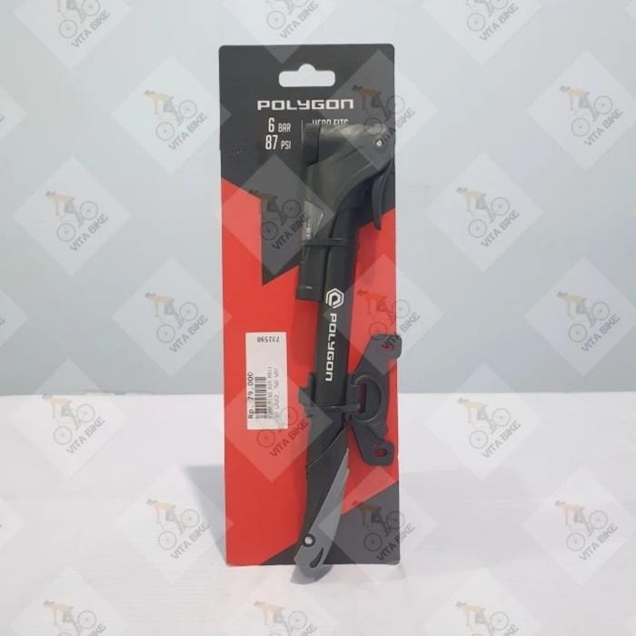 Jual Pompa Tangan Sepeda Polygon Mini Air Maxi dengan Gauge Two Way ...