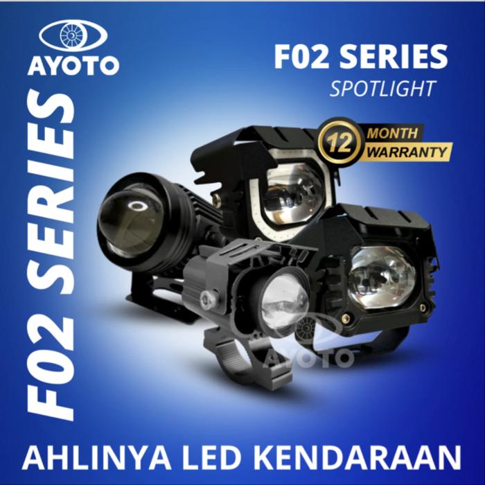 Jual Lampu Tembak LED Mobil Motor AYOTO 2 WARNA F02 F03 F04 F05 Series ...
