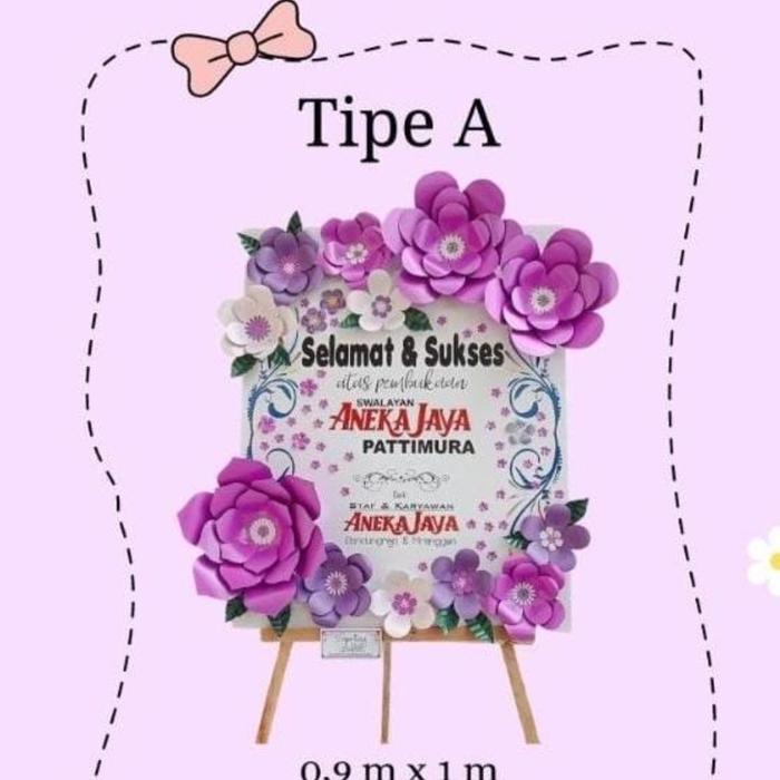 Jual Bunga Kertas/ Flower Papper Ucapan Congratulation/ Wedding/ Duka ...