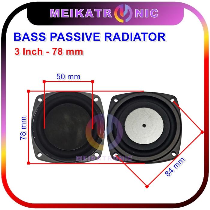 Jual Passive Bass Radiator 2 3 4 inch Woofer Subwoofer Pasif Frame Boombox - 2 Inch - Kota ...