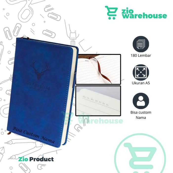 Jual Custom Cetak Nama Notebook A5 Estetik Buku Tulis Agenda Catatan ...