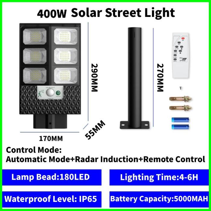 Jual Solar Light Lampu Tenaga Surya Jalan Luar Ruangan Tahan Air ...