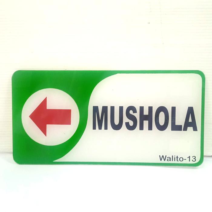 Jual papan tulisan mushola/sign board walito-13 - Jakarta Pusat - Golo ...