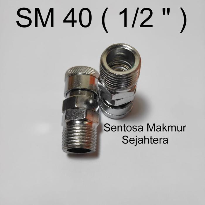 Jual SM40 Quick Coupler Nepel SM40 Kopler SM 40 Air Copler 1/2in - Jakarta Barat - Sentosa ...