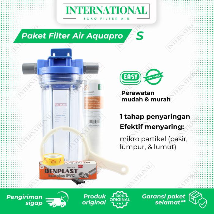 Jual Paket Filter Air Kran Sedimen 10" 1 tahap / Filter Air Tandon ...