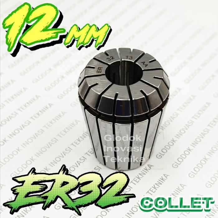 Jual Collet Colet Chuck ER32 ER 32 CNC Router Milling Arbor Mata 12mm ...