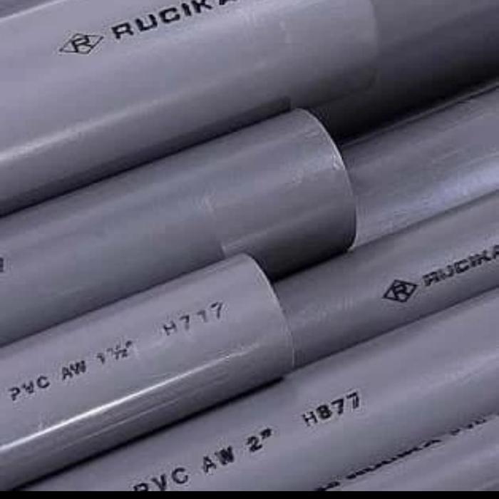 Jual Pipa PVC Rucika JIS AW abu 3/4" 3/4 inch inchi per batang ...
