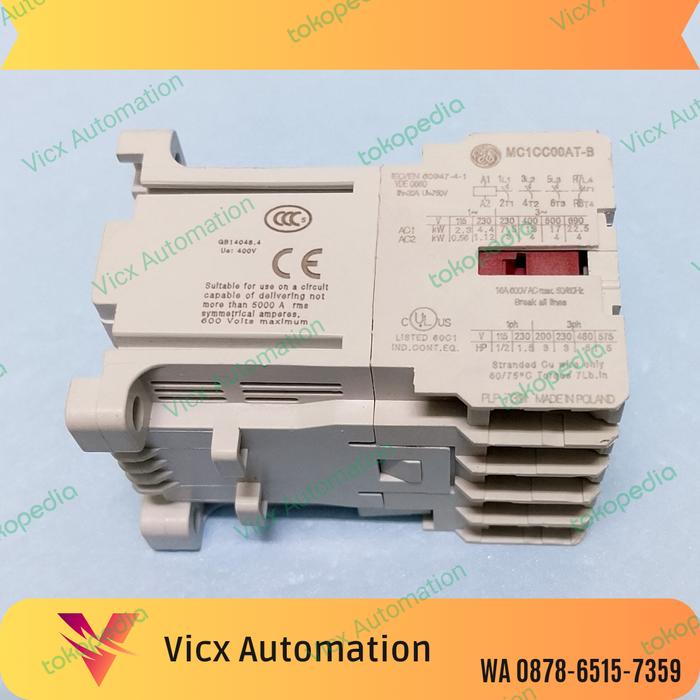 Jual Magnetic Contactor GE MC1CC00AT-B 110Vdc 4Phase Original GE ...