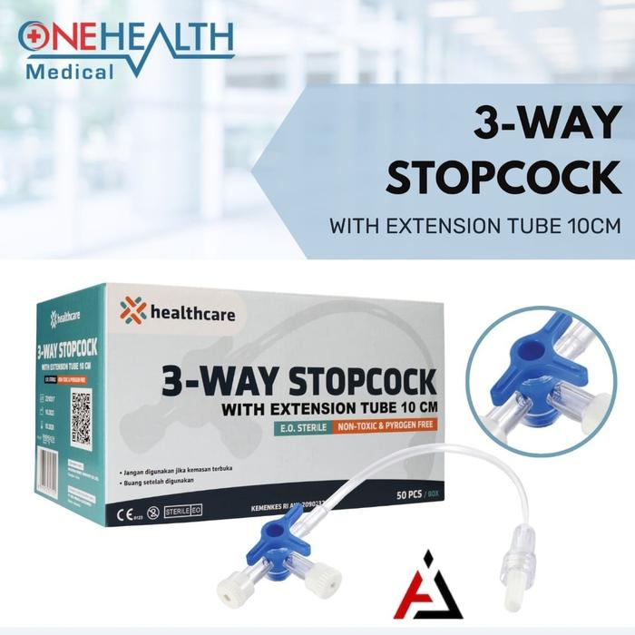 Jual Three Way Stopcock With Extension Tube Healthcare 3 Way Stopcock ...