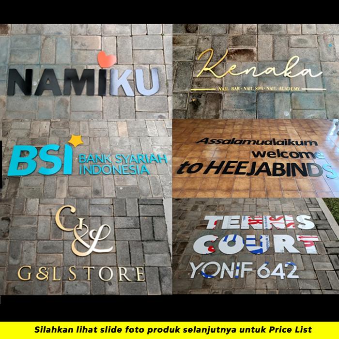 Jual Custom Tulisan Nama / Nama Usaha / Nama Toko/ Dekorasi / Huruf ...