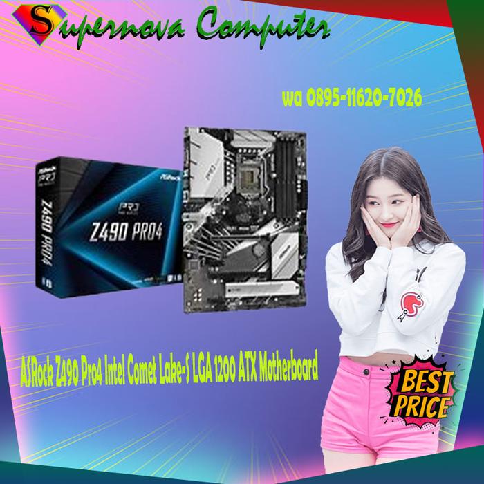 Jual ASRock Z490 Pro4 Intel Comet Lake-S LGA 1200 ATX Motherboard - Jakarta Pusat - Supernova ...