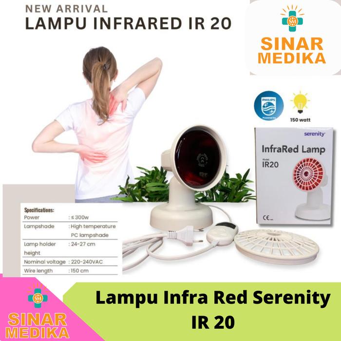 Jual lampu infrared terapi infra merah Serenity IR 20. 150 watt Infra ...