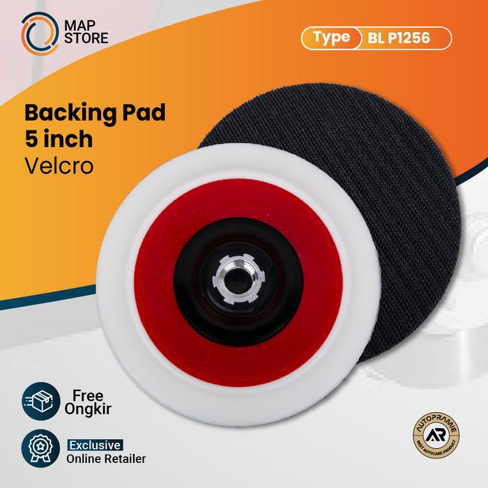 Jual Backing Pad Autopramie 5" Velcro Backing Plate Mesin Poles Rotary ...