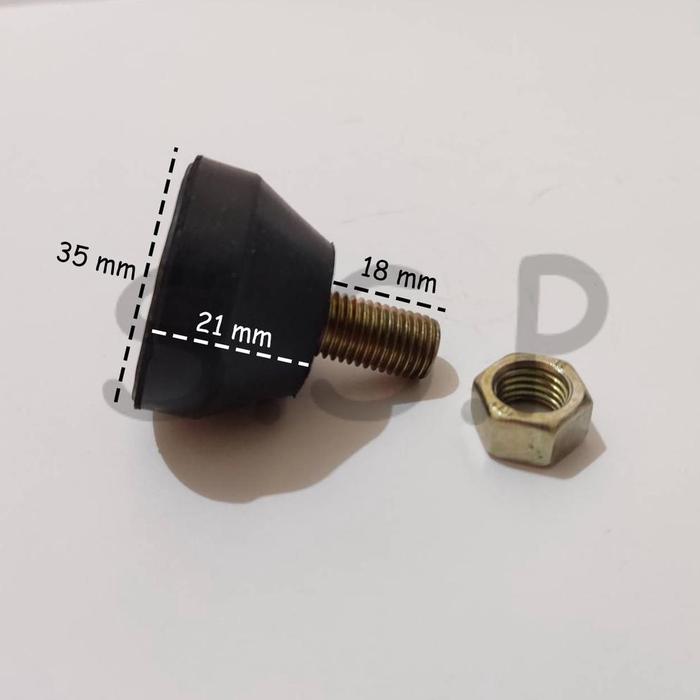 Jual Adjuster Kaki Meja M.10 ( Baut 10) D.35 / karet pengatur kaki meja ...