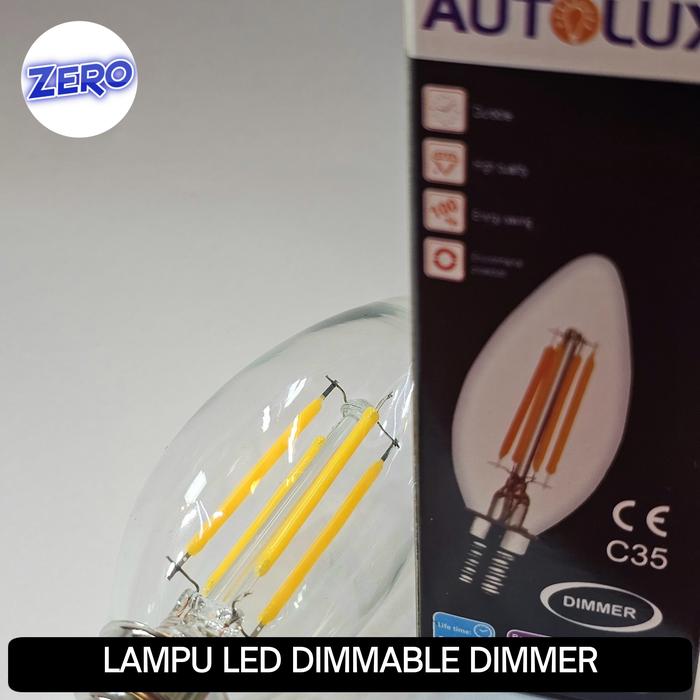 Jual LAMPU LED DIMMABLE DIMMER JANTUNG CANDLE E14 WARM WHITE KUNING ...
