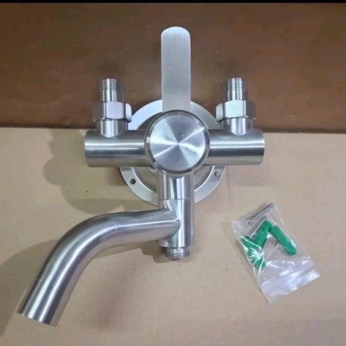 Jual Kran water heater instalasi luar bahan stainless tebal, kran mixer ...