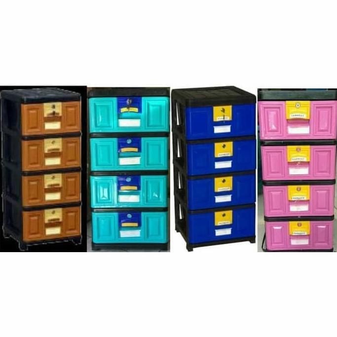 Jual Laci Penyimpanan Container Laci Serbaguna 4 Susun Napolly Terbaru ...