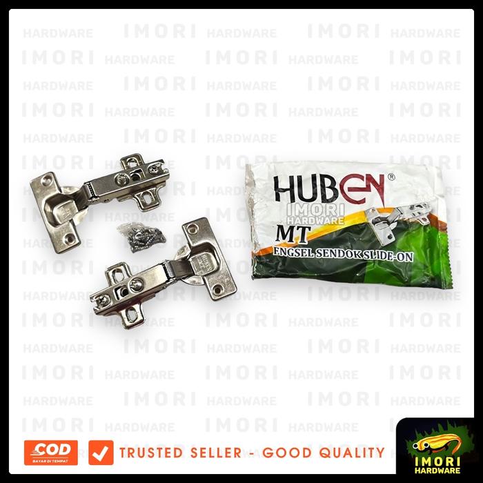 Jual HUBEN Engsel Sendok Lurus Tekuk 1 set bengkok rak etalase lemari ...