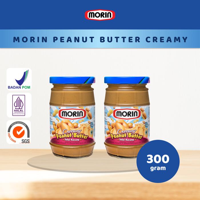Jual MORIN PEANUT BUTTER CREAMY 300 GR - SELAI KACANG PAKET ISI (2 ...