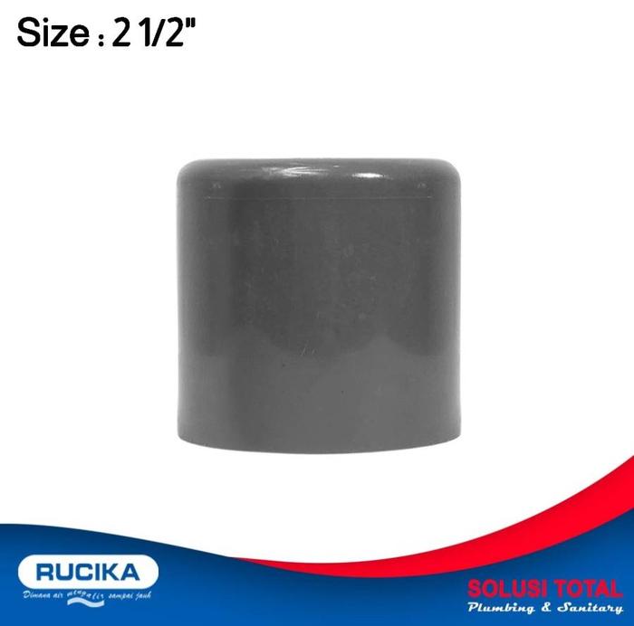 Jual Cap PVC D 2 1/2 Inch Rucika Dop PVC D 2 1/2" Rucika - Jakarta ...
