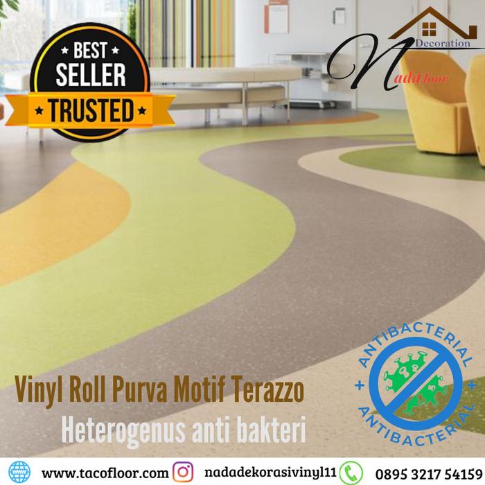 Jual lantai vinyl roll heterogeneous purva terazzo anti bakteri tebal 2 ...
