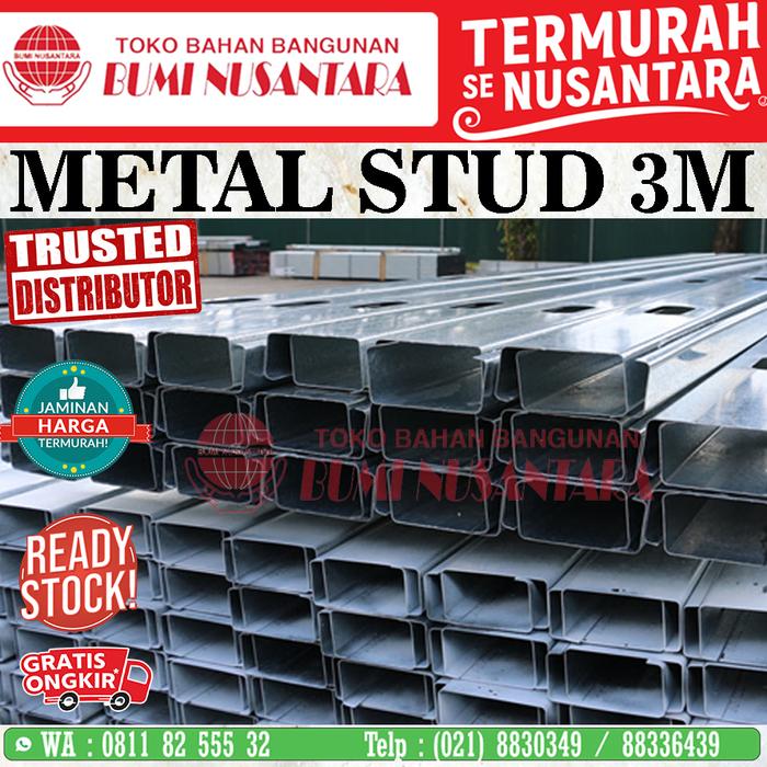 Jual Metalstud 76 Metal Stud Baja Ringan Rangka Metal Partisi Gipsum ...