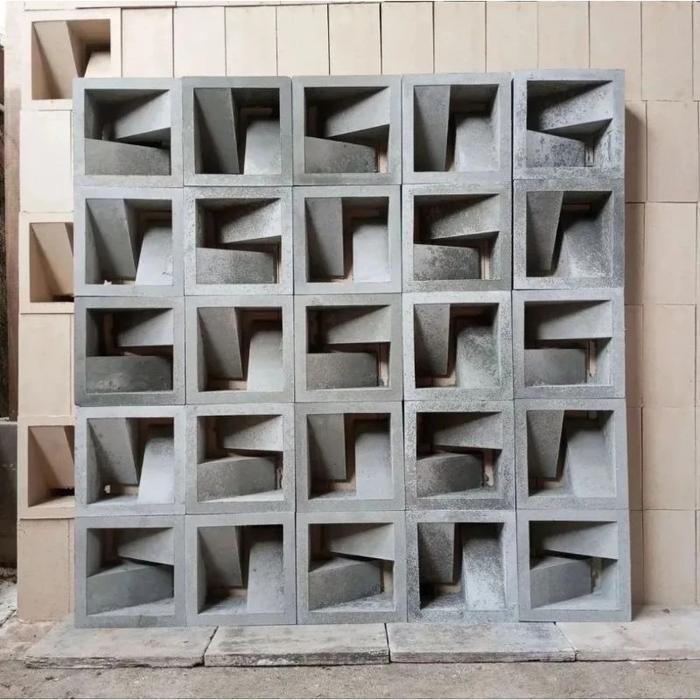 Jual roster minimalis/roster beton minimalis motif z Putih roster ...