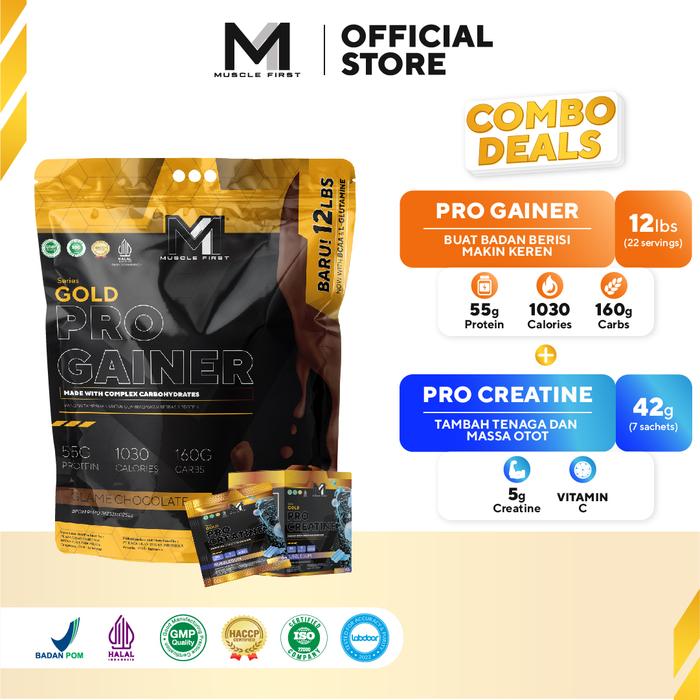Promo [BUNDLE] MUSCLE FIRST Gainer 12Lbs + Creatine Box - Suplemen ...