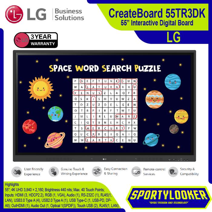 Jual LG CreateBoard 55TR3DK 55" Interactive Digital Smart Board ...