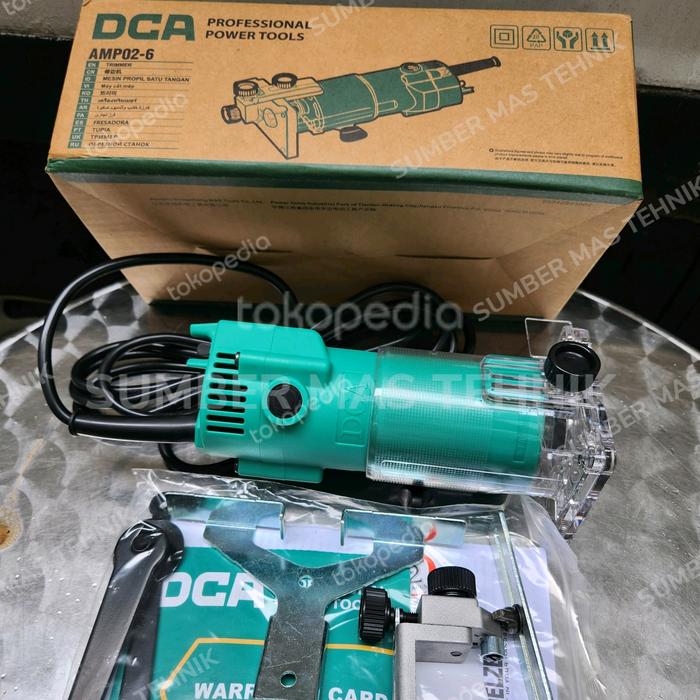 Jual mesin profile kayu dca amp02-6 trimer kayu 6mm router 6mm trimmer ...