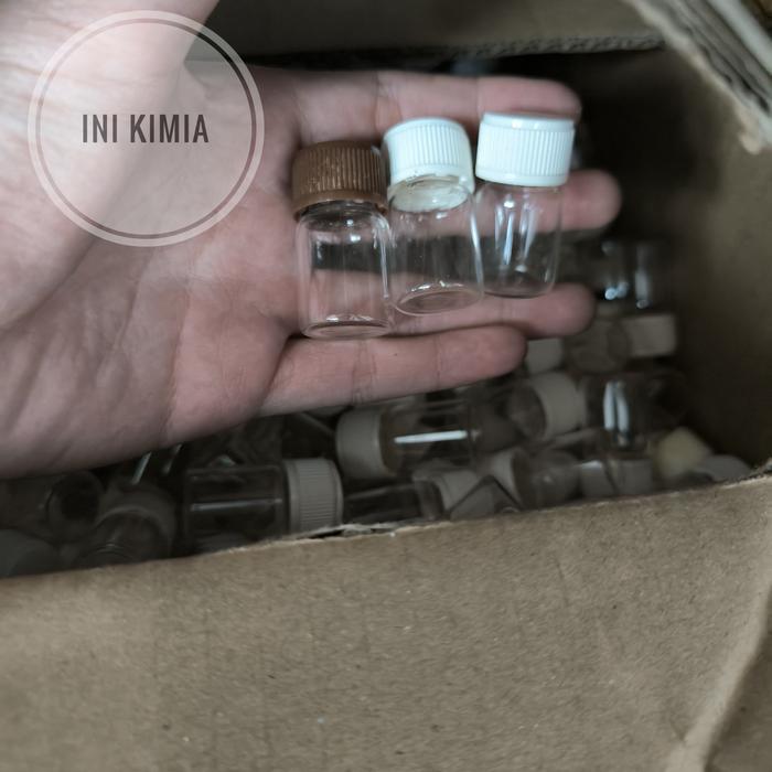 Jual BOTOL KACA 5ML TEBAL BENING TUTUP ULIR | BOTOL SAMPEL BENING 5ML ...