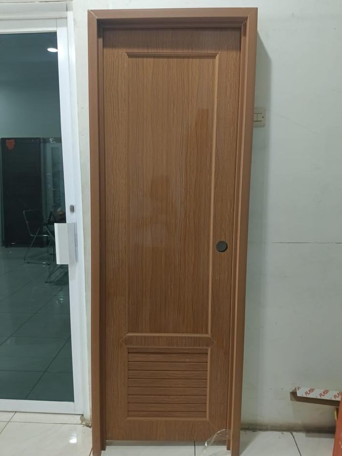 Jual PINTU PVC UV / PINTU RUMAH / PINTU TOILET MOTIF URAT KAYU 70 X 200 ...
