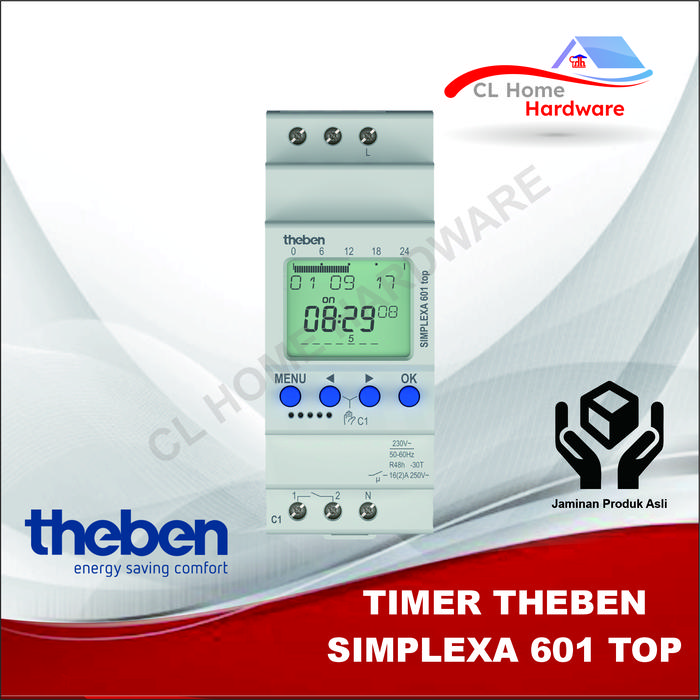 Promo THEBEN SIMPLEXA 601 TOP TIMER DIGITAL AUTOMATIC SWITCH PANEL ...