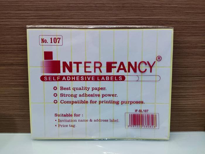 Jual Stiker Sticker Label Nama Undangan Harga No 107 / 18 mm x 50 mm ...