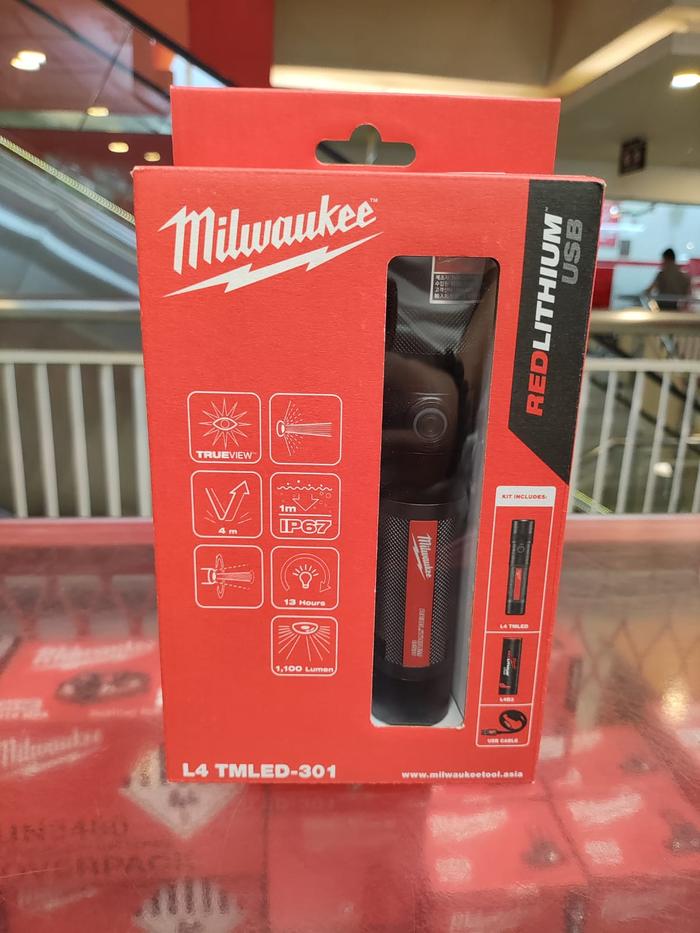 Jual Milwaukee Senter L4 TMLED-301 Twist Focus Flashlight+1x L4B3 (4V3.0Ah) - Jakarta Barat ...