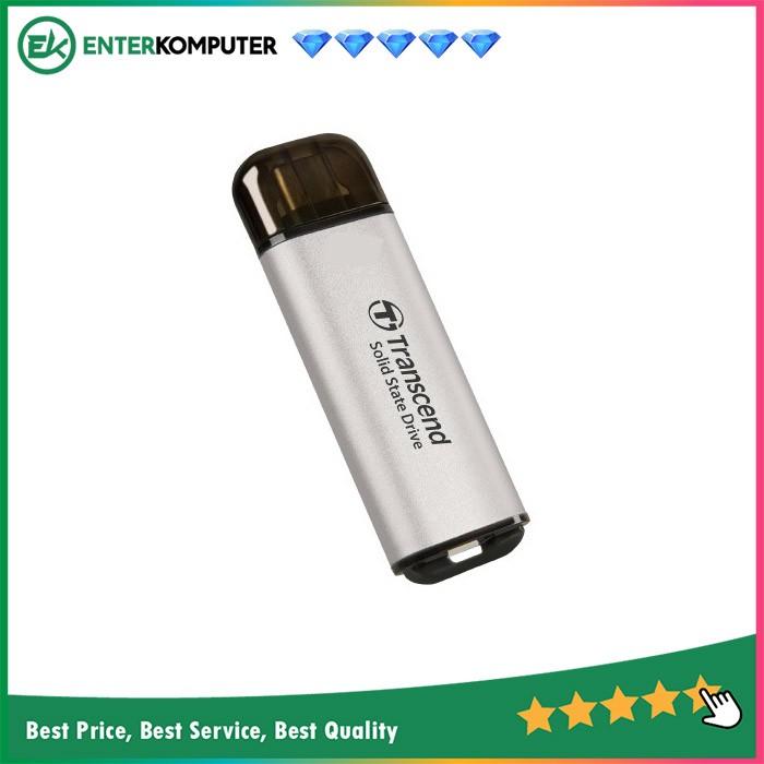 Promo Transcend ESD300S 2TB Portable SSD USB 3.2 Type-C - Silver / SSD ...