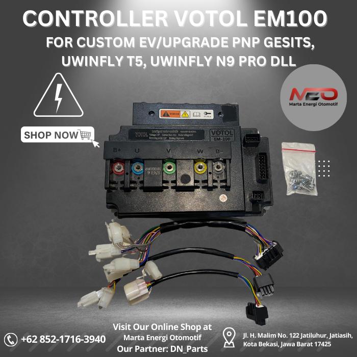 Jual CONTROLLER VOTOL EM100 FOR BLDC SEPEDA MOTOR LISTRIK CUSTOM ...
