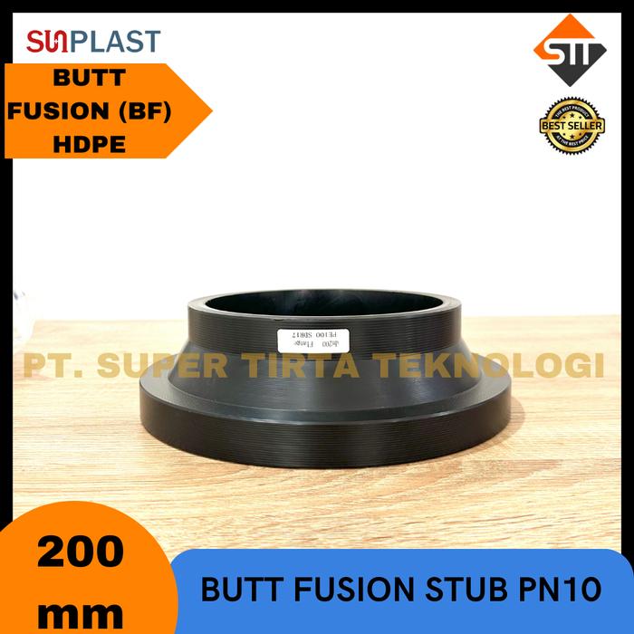 Jual Butt Fusion (BF) Stub HDPE (PE100) PN10 OD 200mm Sunplast - Kab ...