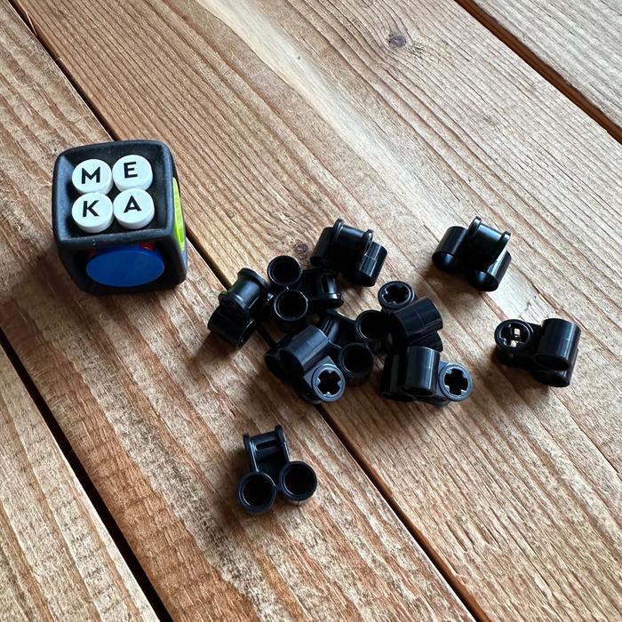 Jual Lego Part Black Technic Axle Pin Connector Perpendicular Double ...