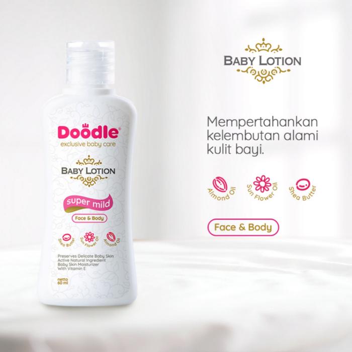 Jual Doodle Face Body Lotion Baby Losion Wajah Muka Badan Bayi Cream ...