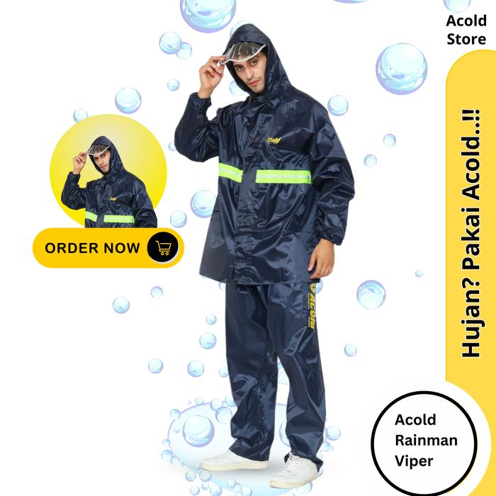 Promo Mantol Hujan Acold Rainman Viper Jas Ujan Pria Wanita Raincoat ...