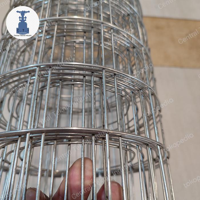 Jual Kawat WireMesh Galvanis Loket 4mm x 5cm x 5cm L.180cm x P. 1 meter ...