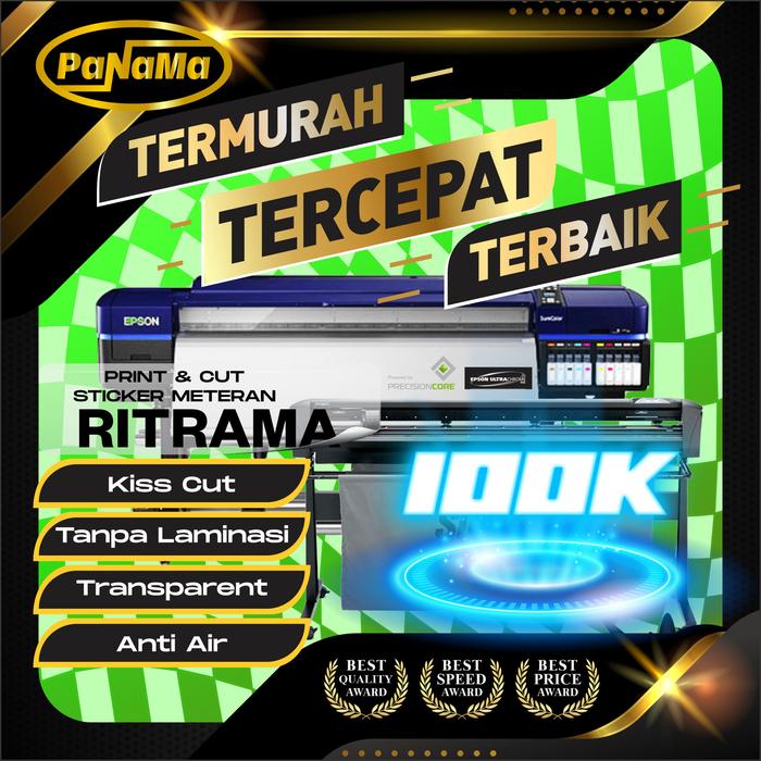 Jual Print&Cut Sticker RITRAMA TRANSPARENT, Cetak Stiker Transparan ...