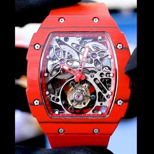 Jual Jam tangan Haofa 1901-1 Red Carbon Fiber Tourbillon Watch - Kota ...
