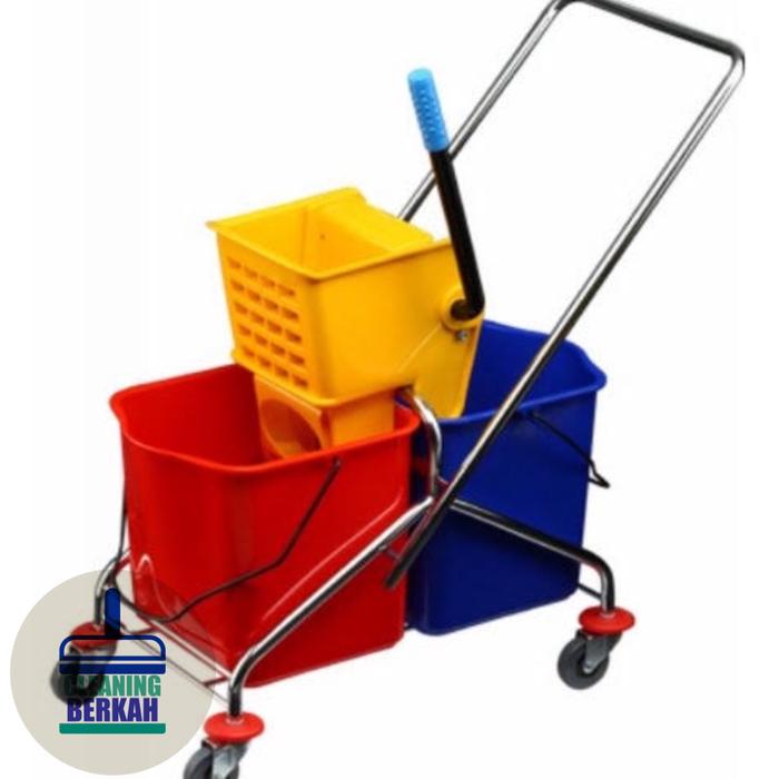 Jual DOUBLE BUCKET TROLLEY / ALAT PEL DORONG / PEMERAS PEL - Jakarta ...