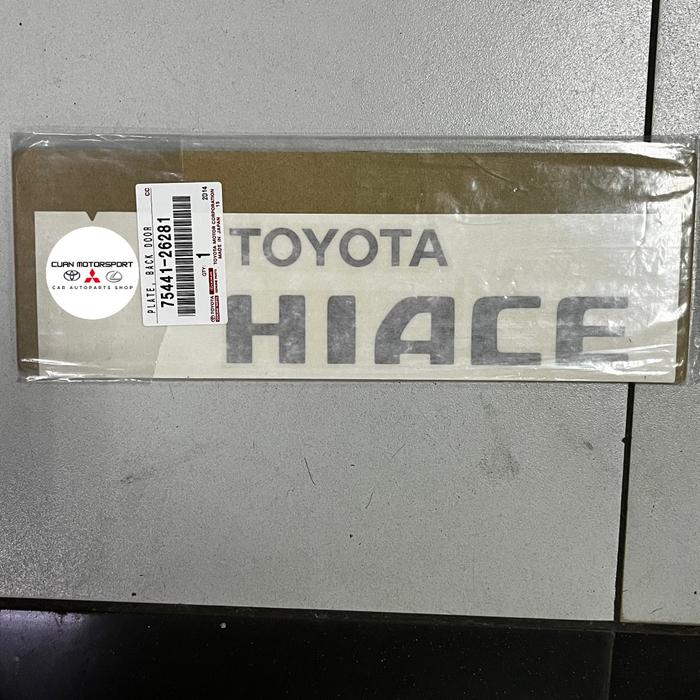 Jual Sticker HIACE Toyota Hiace Bagasi Original - Jakarta Pusat - Cuan ...
