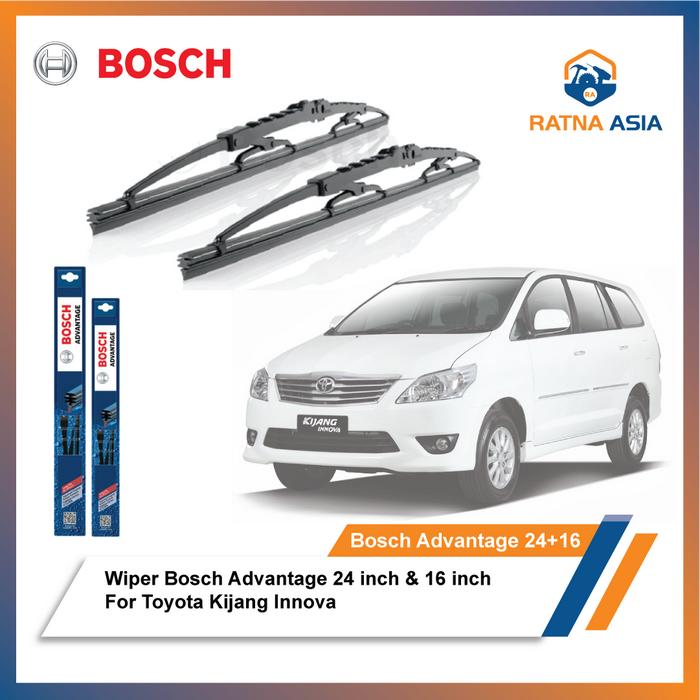 Promo Wiper Bosch Advantage Toyota Kijang Innova Ukuran 24" & 16 ...