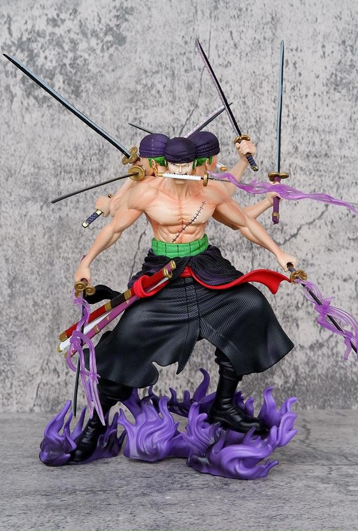 Jual [ Foto Asli ] Action Figure One Piece Roronoa Zorro Battle Nine ...